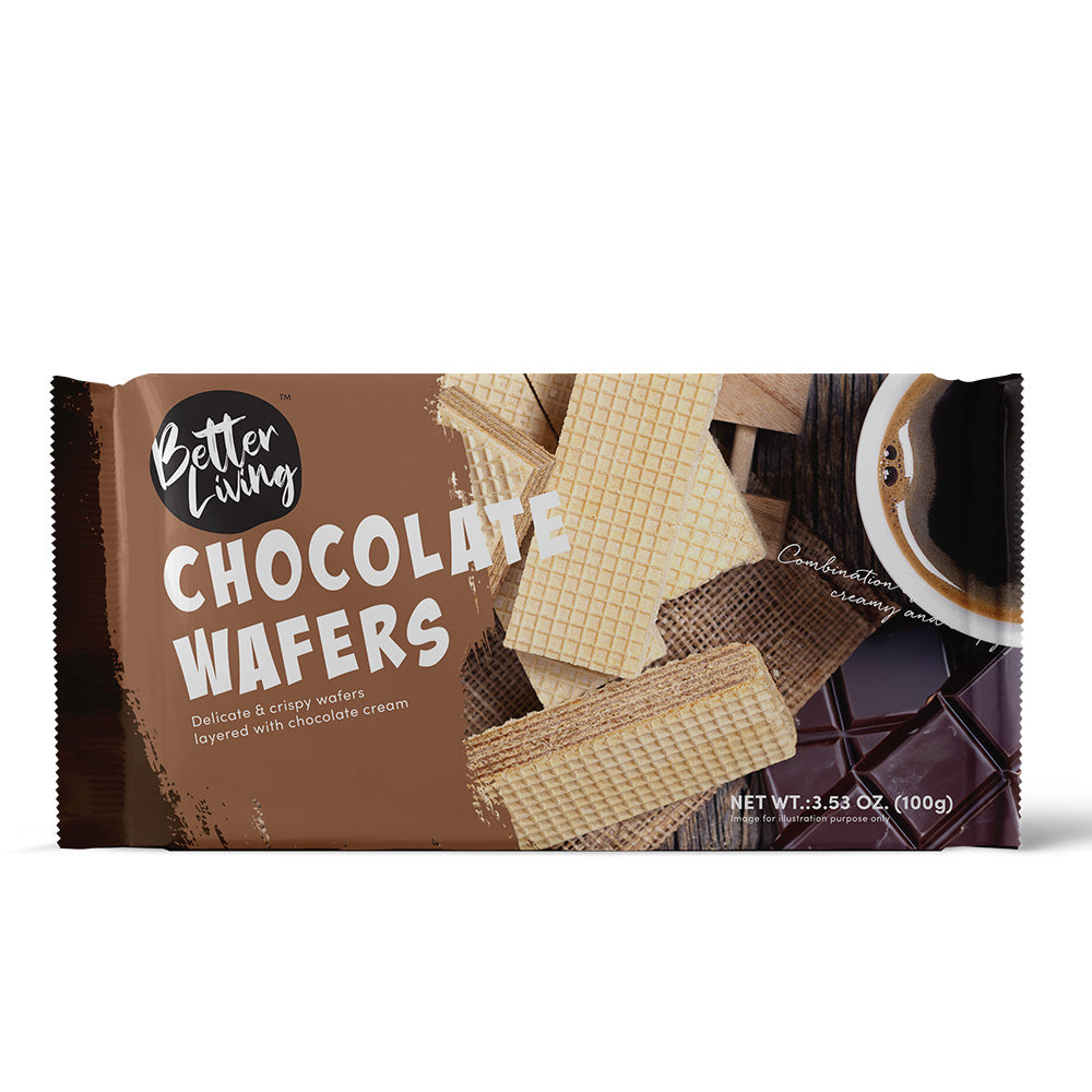 Chocolate Flavoured Wafers Biscuits (100g*28pcs) – Zeta Group Wholesale